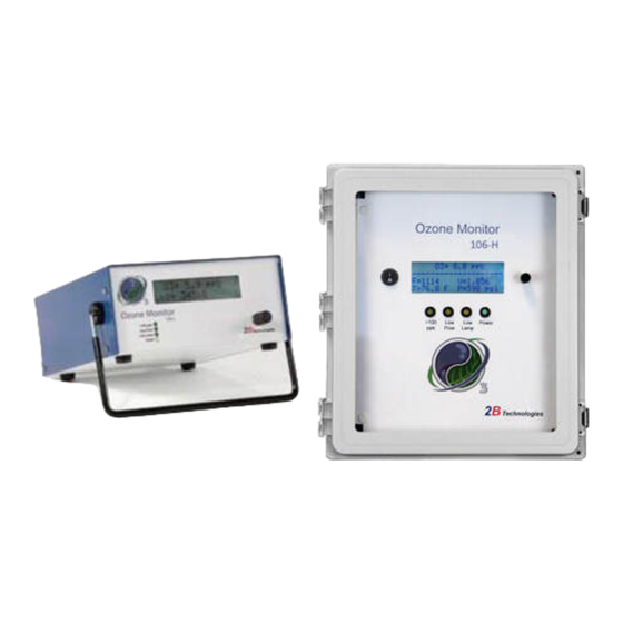 2B TECHNOLOGIES OZONE MONITOR 106-H OPERATION MANUAL Pdf Download | ManualsLib