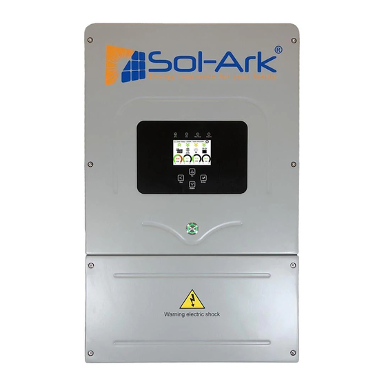 SOL-ARK 8K-P INSTALL MANUAL & OWNER’S MANUAL Pdf Download | ManualsLib