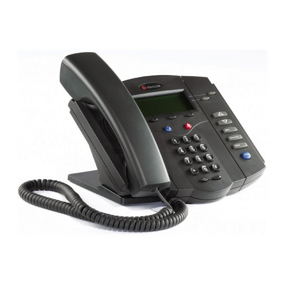 POLYCOM SOUNDPOINT IP 301 QUICK START MANUAL Pdf Download | ManualsLib