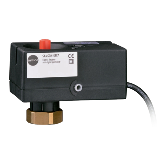 SAMSON 5857 MOUNTING AND OPERATING INSTRUCTIONS Pdf Download | ManualsLib