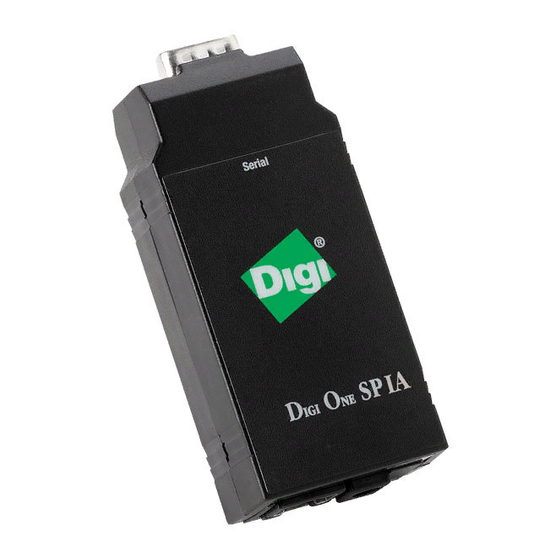 DIGI CONNECT SP HARDWARE REFERENCE MANUAL Pdf Download | ManualsLib