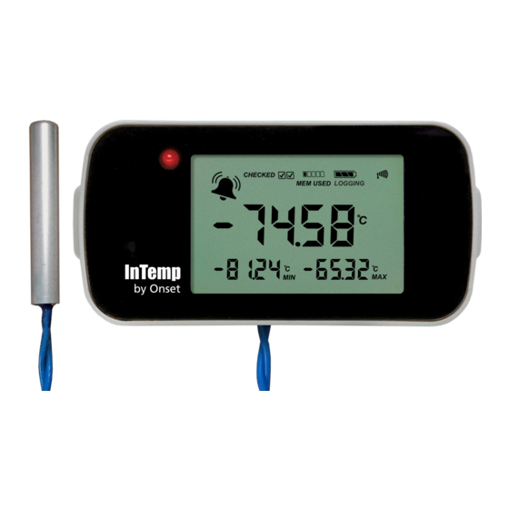 ONSET INTEMP CX405 RTD MANUAL Pdf Download | ManualsLib