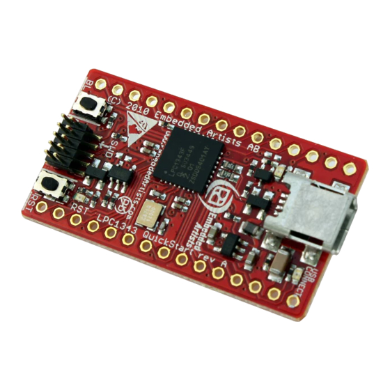 EMBEDDED ARTISTS LPC1343 USER MANUAL Pdf Download | ManualsLib