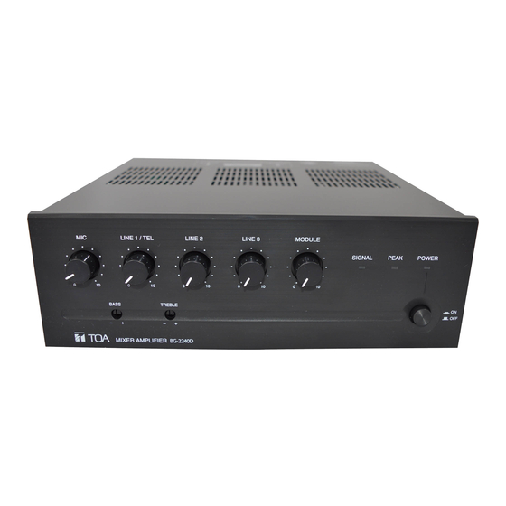 TOA BG-2240D-AM OPERATING INSTRUCTIONS MANUAL Pdf Download | ManualsLib