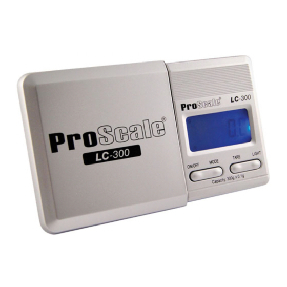 PROSCALE LC100 USER MANUAL Pdf Download | ManualsLib