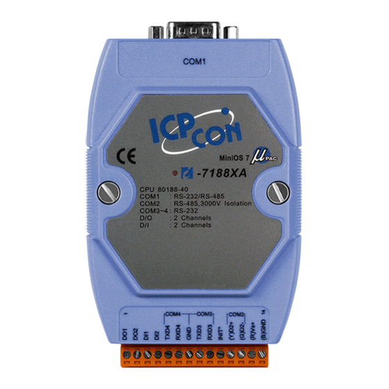 ICP DAS USA I-7188XA QUICK START MANUAL Pdf Download | ManualsLib
