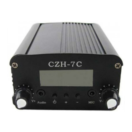 CZERF CZH-7C QUICK START MANUAL Pdf Download | ManualsLib