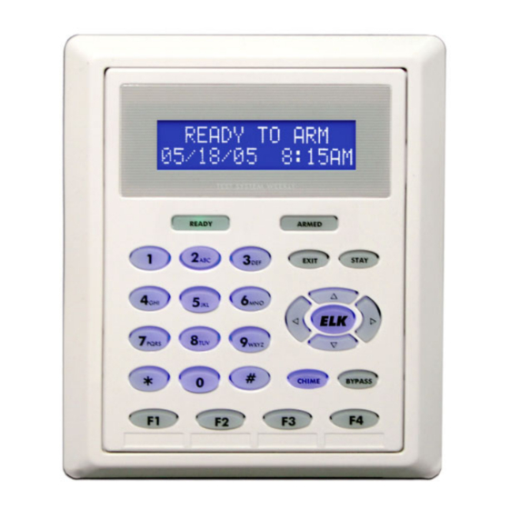 ELK PRODUCTS CROSS PLATFORM CONTROL ELK-M1KP USER MANUAL Pdf Download ...