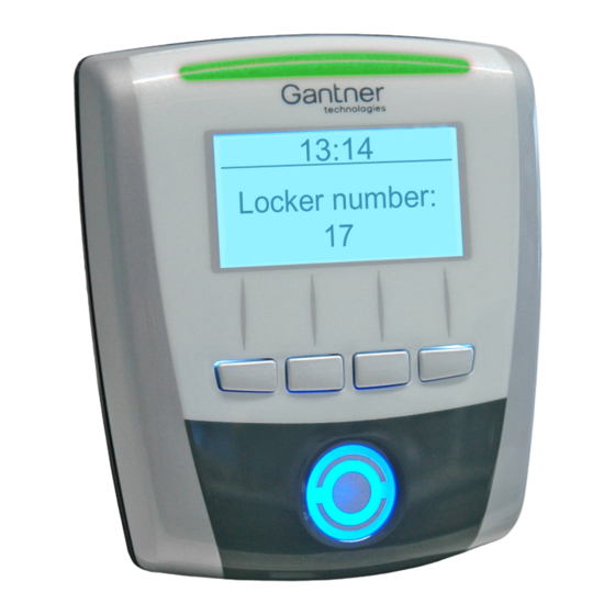 GANTNER GAT INFO 6100 INSTALLATION INSTRUCTIONS Pdf Download | ManualsLib