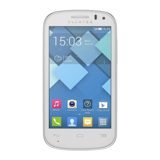 ALCATEL ONE TOUCH 4033A QUICK START MANUAL Pdf Download | ManualsLib