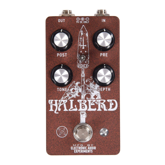 ELECTRONIC AUDIO EXPERIMENTS HALBERD TECHNICAL MANUAL Pdf Download ...