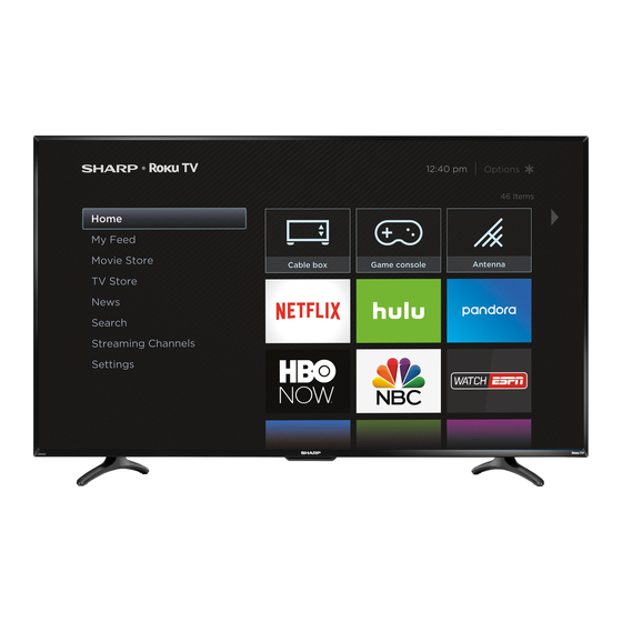 SHARP LC-55LB481U USER MANUAL Pdf Download | ManualsLib