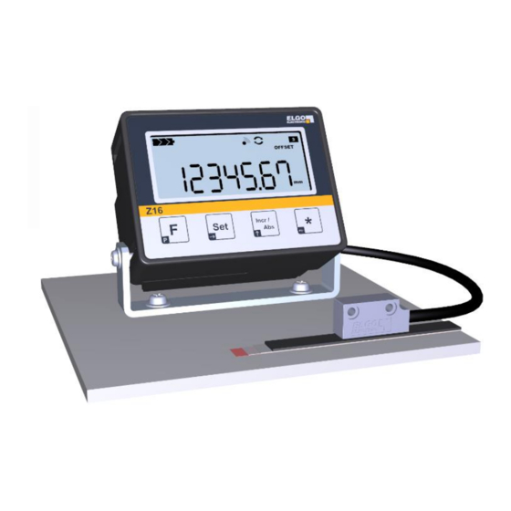 ELGO ELECTRONIC IZ16E-000 SERIES OPERATION MANUAL Pdf Download | ManualsLib