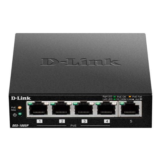 D-LINK DES-1005P QUICK INSTALLATION MANUAL Pdf Download | ManualsLib