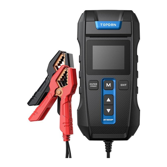 TOPDON BT300P USER MANUAL Pdf Download | ManualsLib