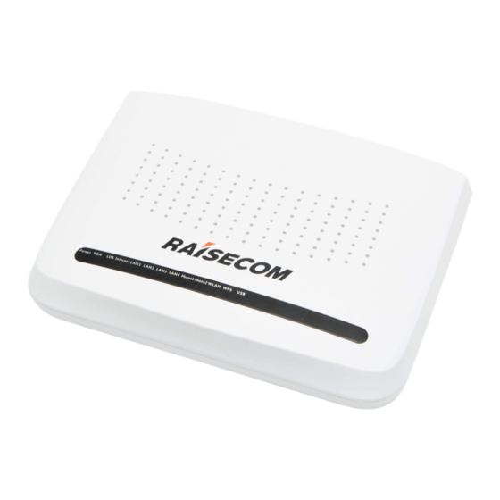 RAISECOM ISCOM HT803G-W USER MANUAL Pdf Download | ManualsLib