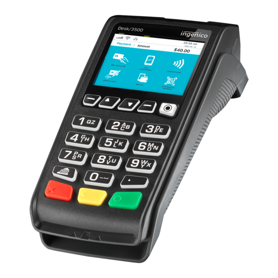 INGENICO DESK SERIES USER MANUAL Pdf Download | ManualsLib