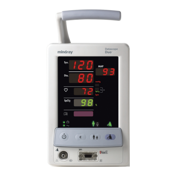 MINDRAY DATASCOPE DUO SERVICE MANUAL Pdf Download | ManualsLib