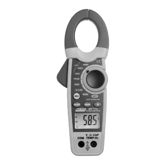 MAJOR TECH MT775 INSTRUCTION MANUAL Pdf Download | ManualsLib