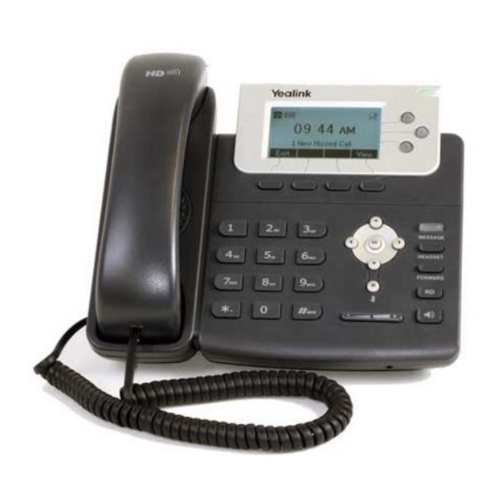 YEALINK T23 QUICK START MANUAL Pdf Download | ManualsLib