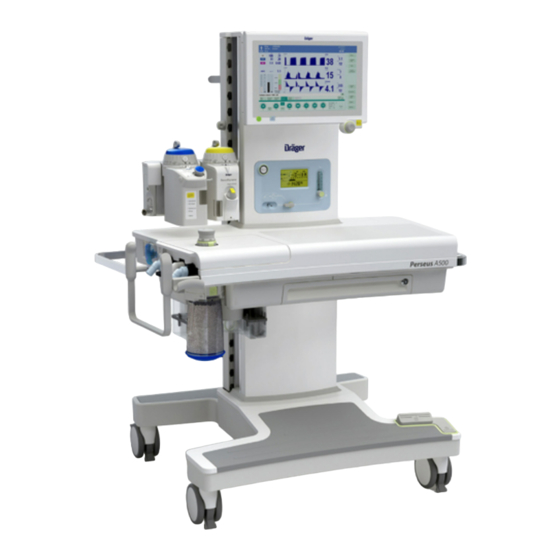 DRÄGER PERSEUS A500 DISASSEMBLY/ASSEMBLY Pdf Download | ManualsLib