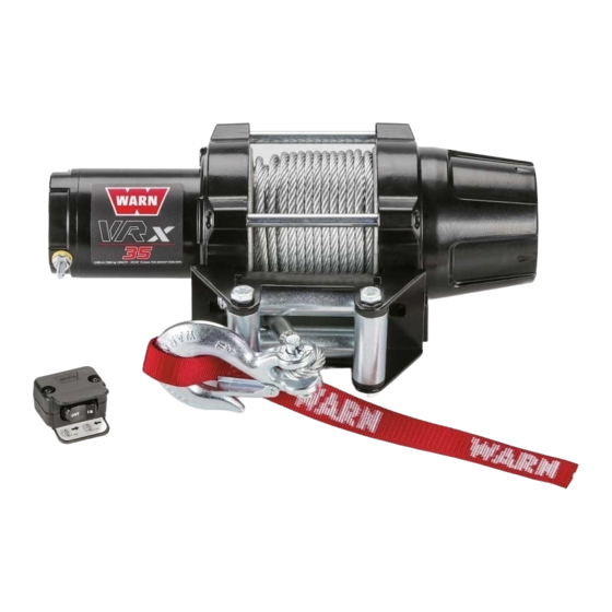 WARN VRX OPERATOR'S MANUAL Pdf Download | ManualsLib
