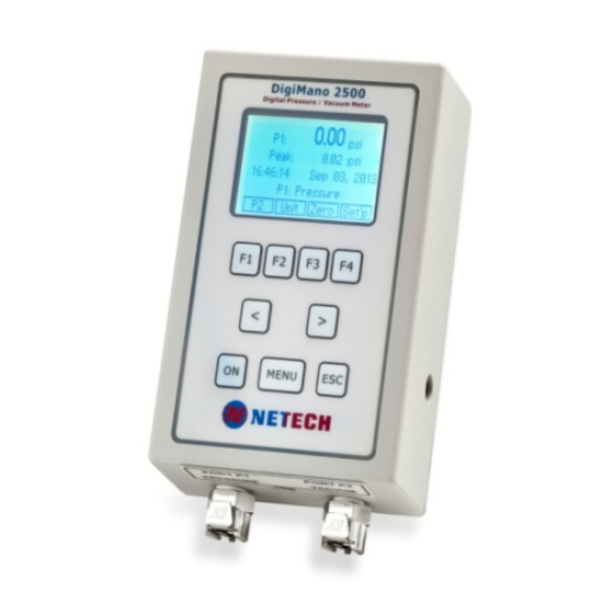 NETECH DIGIMANO 2500 SERIES USER MANUAL Pdf Download | ManualsLib