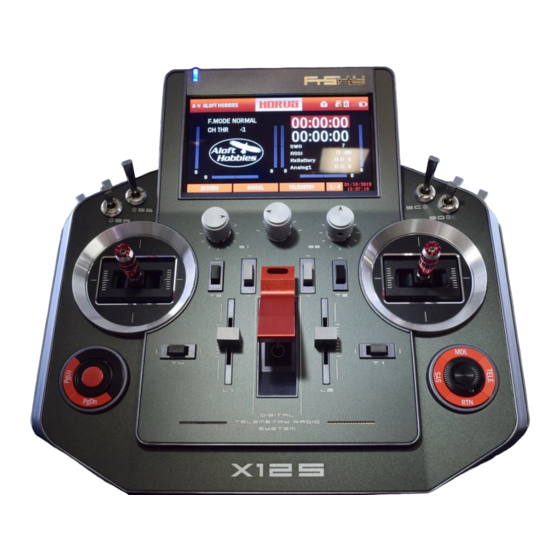 FRSKY HORUS X12S MANUAL Pdf Download | ManualsLib