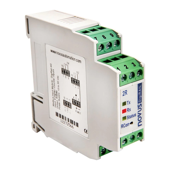 NOVUS DIGIRAIL-2R RS485 INSTRUCTION MANUAL Pdf Download | ManualsLib