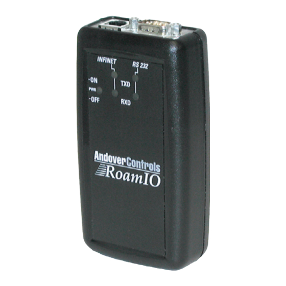 ANDOVER CONTROLS ROAMIO USER MANUAL Pdf Download | ManualsLib