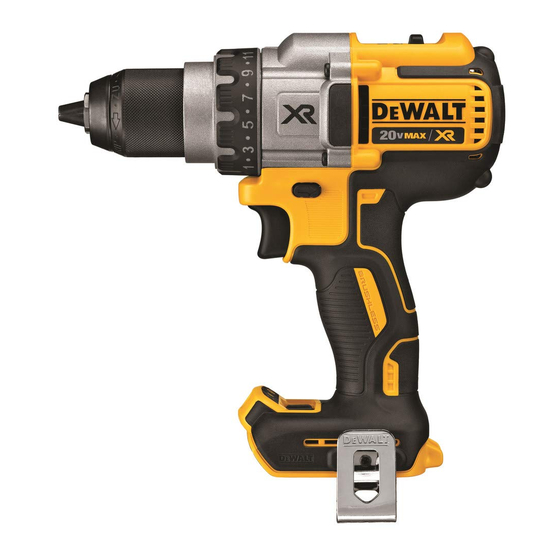DEWALT XR DCD991 ORIGINAL INSTRUCTIONS MANUAL Pdf Download | ManualsLib