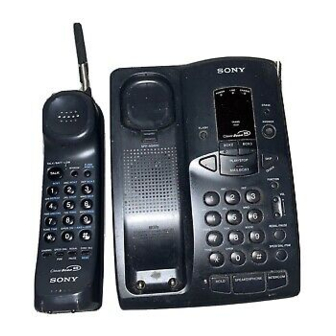 SONY SPP-AQ600 CORDLESS TELEPHONE OPERATING INSTRUCTIONS MANUAL | ManualsLib