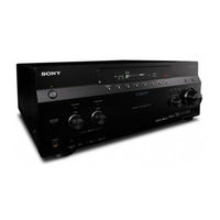 Sony STR-DA5600ES - Multi Channel Av Receiver Manuals | ManualsLib