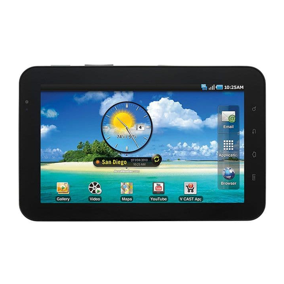 SAMSUNG GALAXY TAB SPH-P100 TABLET USER MANUAL | ManualsLib