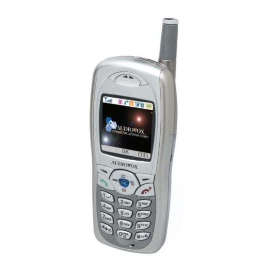 AUDIOVOX CDM 8400 CELL PHONE MANUAL DE USUARIO | ManualsLib