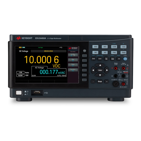 KEYSIGHT EDU34450A QUICK START MANUAL Pdf Download | ManualsLib