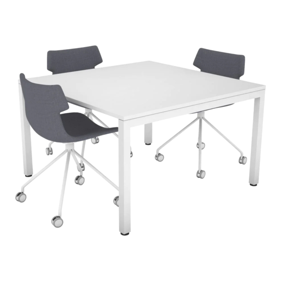 JASON.L QUADRO SQUARE BOARDROOM TABLE ASSEMBLY INSTRUCTIONS MANUAL Pdf Download | ManualsLib
