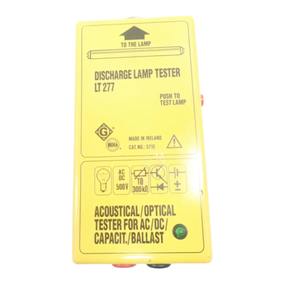 GREENLEE 5715 INSTRUCTION MANUAL Pdf Download | ManualsLib