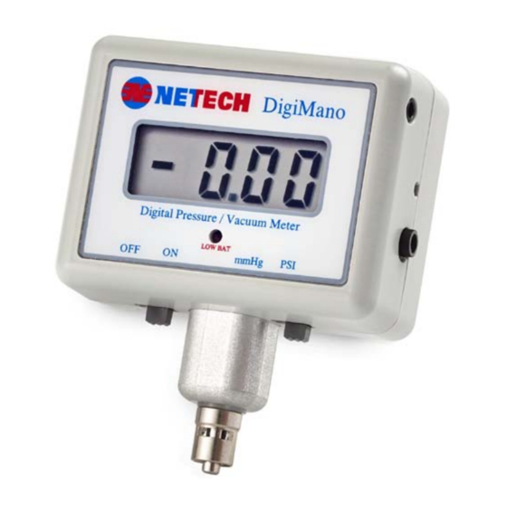 NETECH DIGIMANO 1000 INSTRUCTION MANUAL Pdf Download | ManualsLib