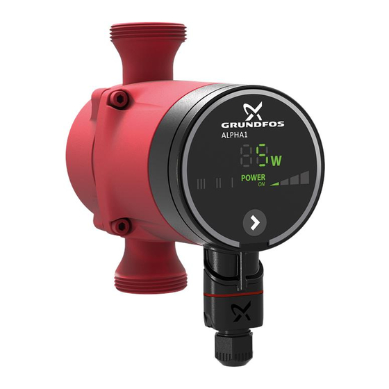 GRUNDFOS ALPHA1 MANUAL Pdf Download | ManualsLib