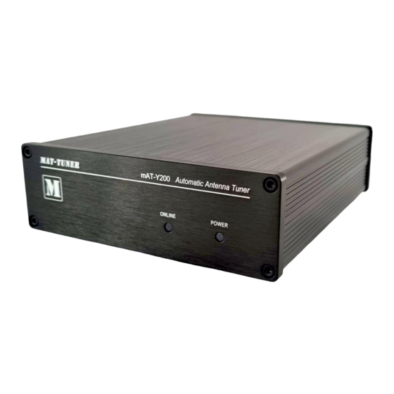 MAT-TUNER MAT-Y200 INSTRUCTIONS Pdf Download | ManualsLib