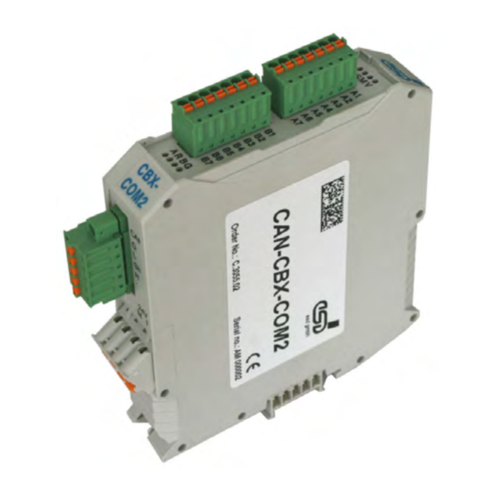 ESD CAN-CBX-COM2 MANUAL Pdf Download | ManualsLib