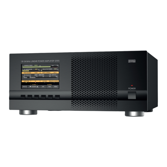 ACOM 1200S INSTALLATION, OPERATION AND MAINTENANCE MANUAL Pdf Download ...