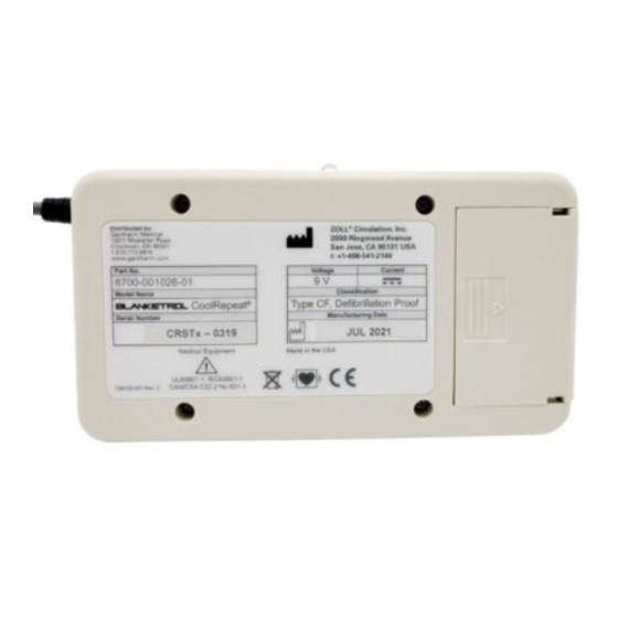 GENTHERM BLANKETROL COOLREPEAT INSTRUCTIONS FOR USE MANUAL Pdf Download ...