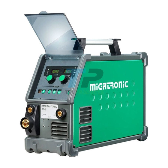 MIGATRONIC FOCUS MIG 300 INSTRUCTION MANUAL Pdf Download | ManualsLib