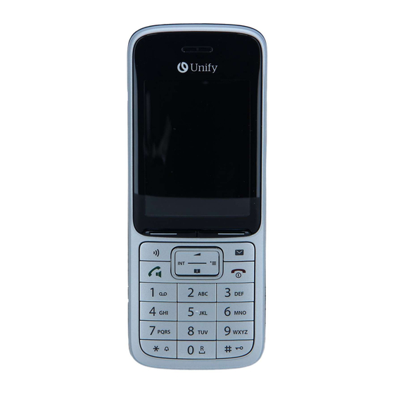 UNIFY OPENSCAPE DECT PHONE SL6 USER MANUAL Pdf Download | ManualsLib