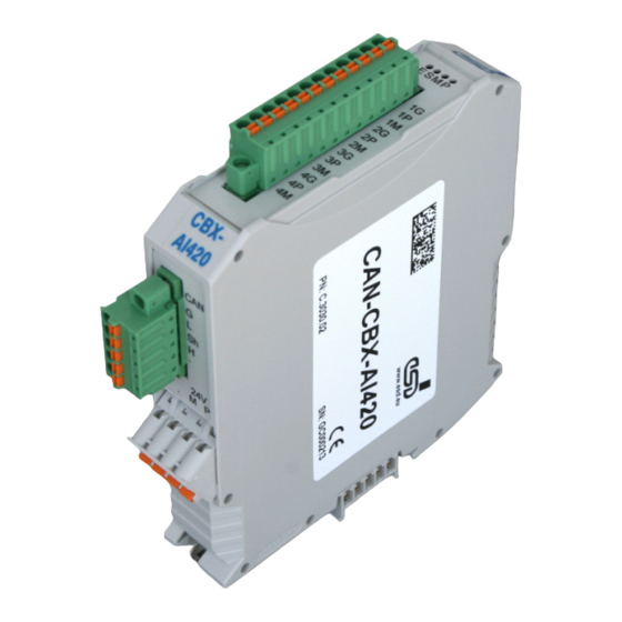 ESD CAN-CBX-AI420 MANUAL Pdf Download | ManualsLib