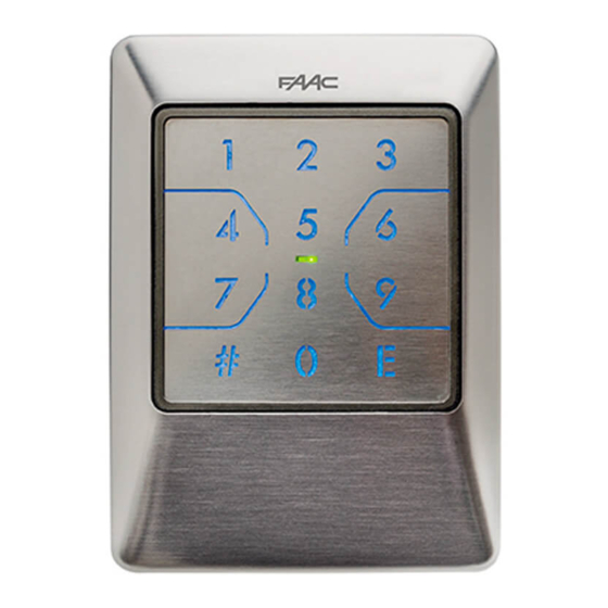 FAAC XKPR MANUAL Pdf Download | ManualsLib