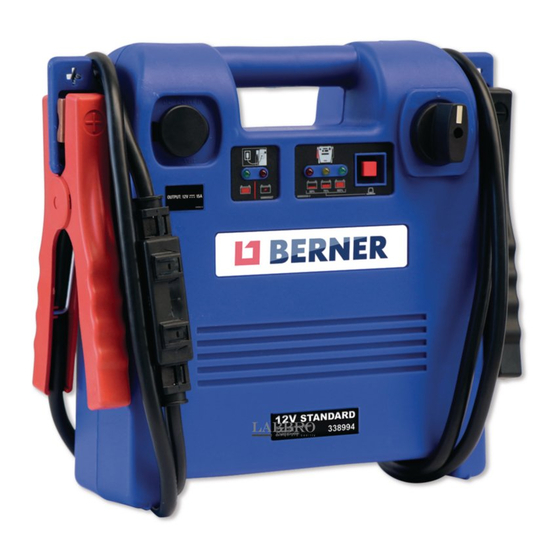 BERNER BOOSTER 12V STANDARD OWNER'S MANUAL Pdf Download | ManualsLib