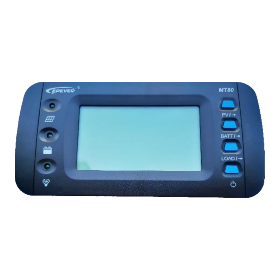 EPEVER MT80 USER MANUAL Pdf Download | ManualsLib